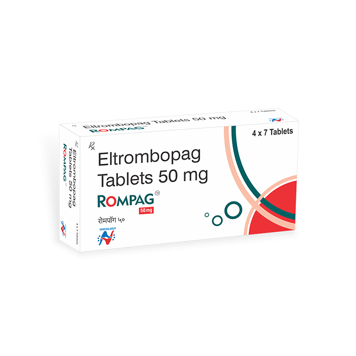 Rompag 50mg Tablets - Eltrombopag Uses, Dosage, Composition | Hetero ...